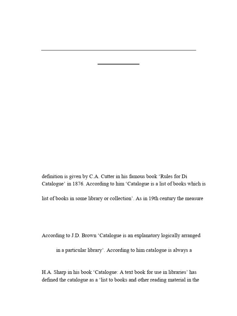 Concepts of Cataloguing - Compressed | PDF