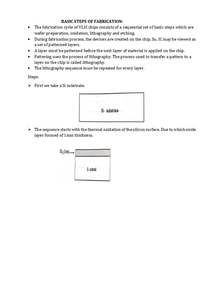 Basic Steps of Fabrication | PDF