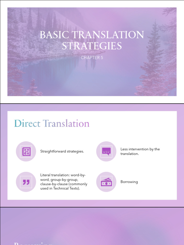 Basic Translation Techniques | PDF