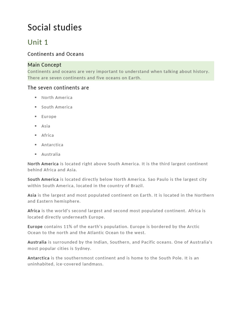 Social Studies - 6 | PDF