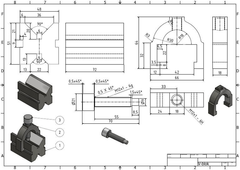 V-blok ASSEMBLY | PDF