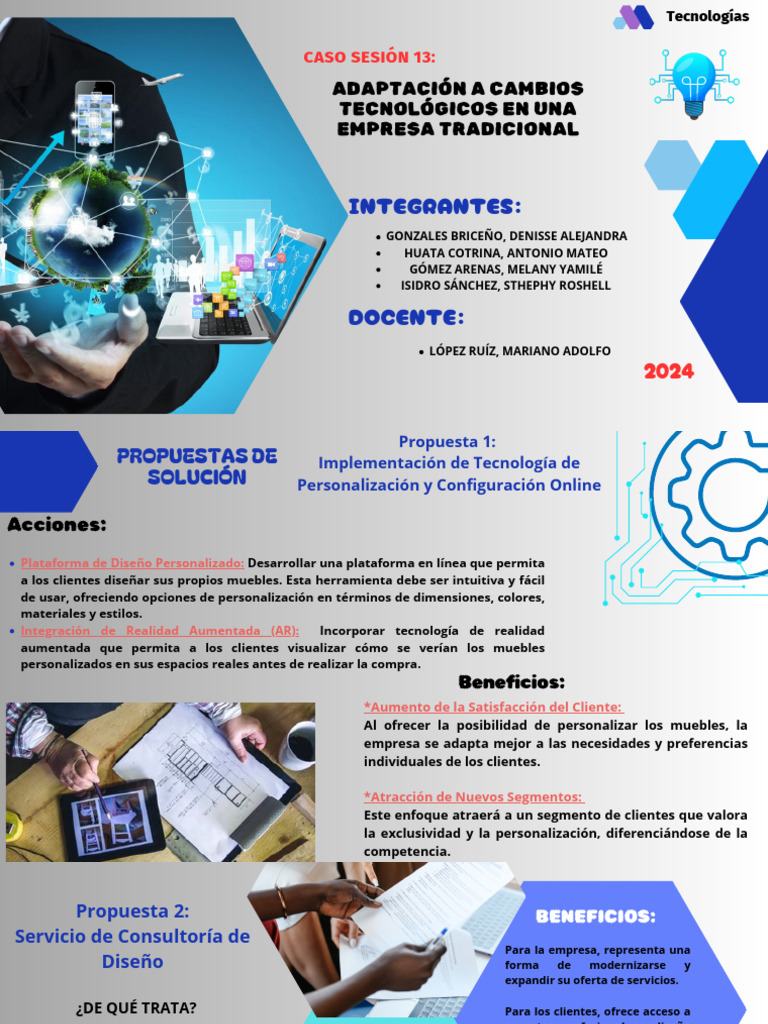 Adaptación A Cambios Tecnológicos en Una Empresa Tradicional. G05 | PDF
