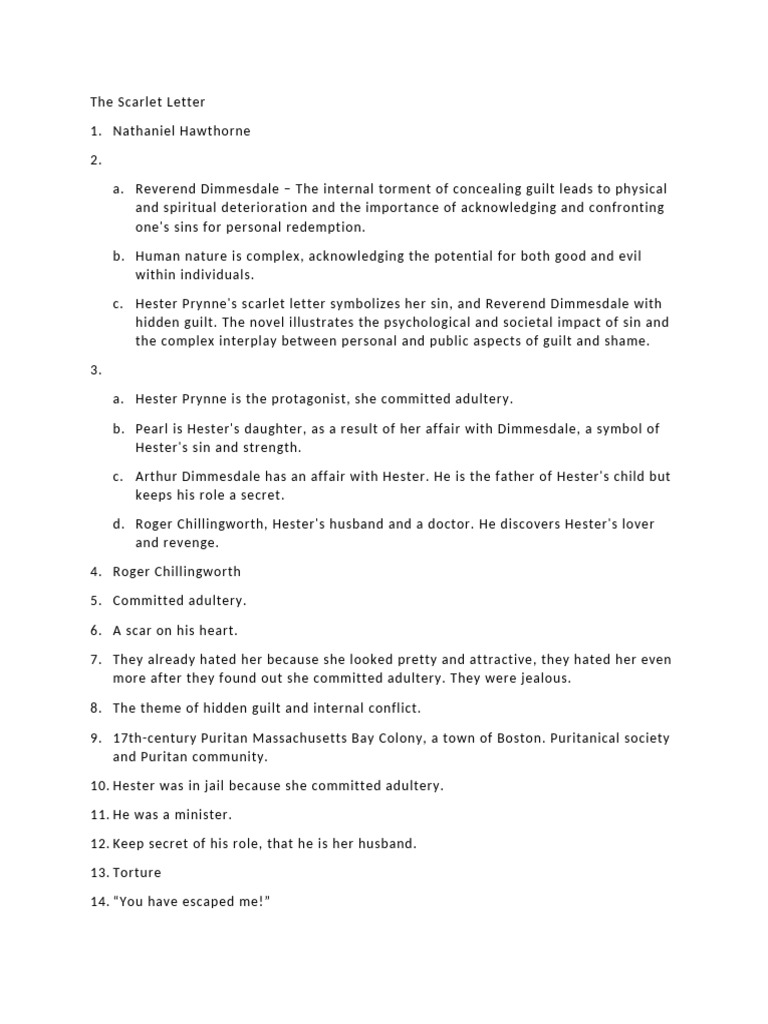 The Scarlet Letter S | PDF