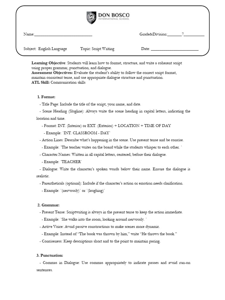 Script Writing - PDF | PDF