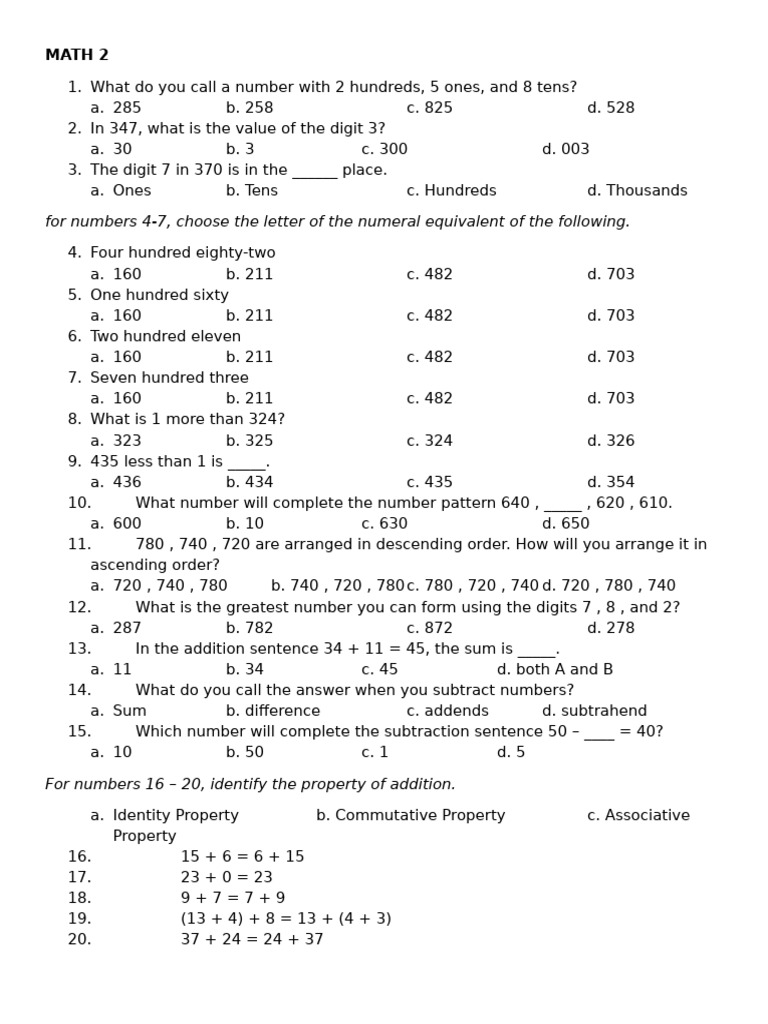 Math 2 | PDF