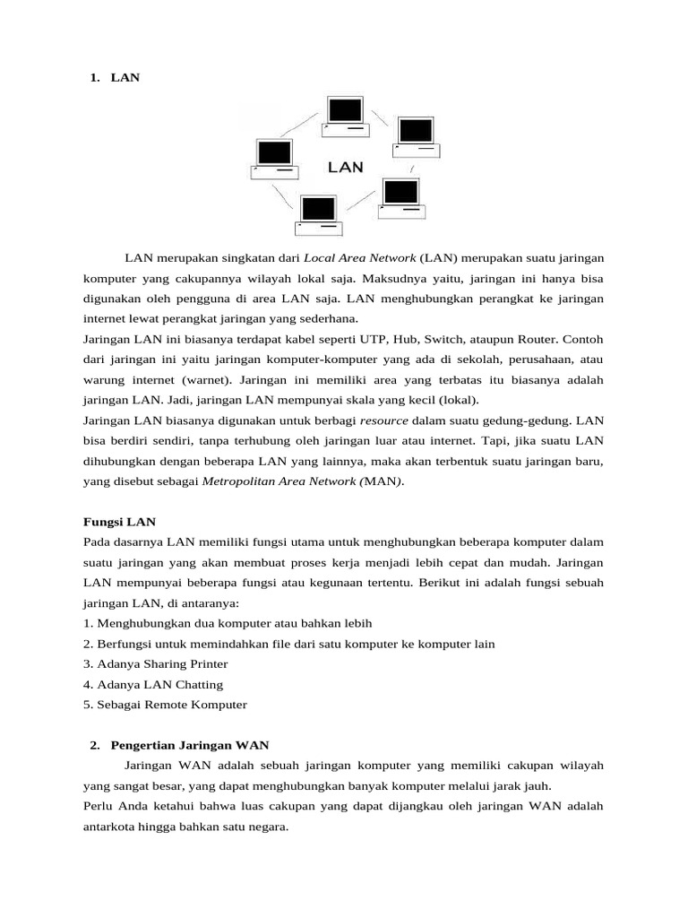 Apa sih Pengertian LAN | PDF