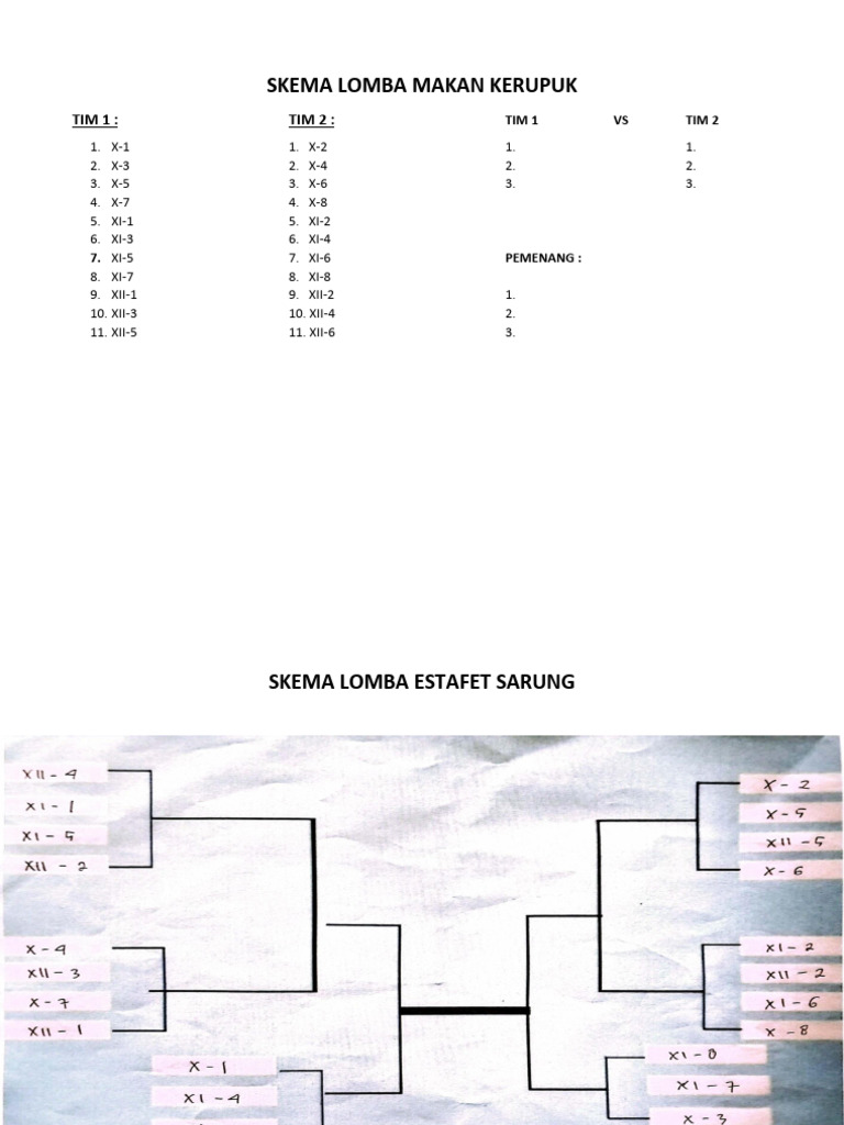 Skema Lomba | PDF
