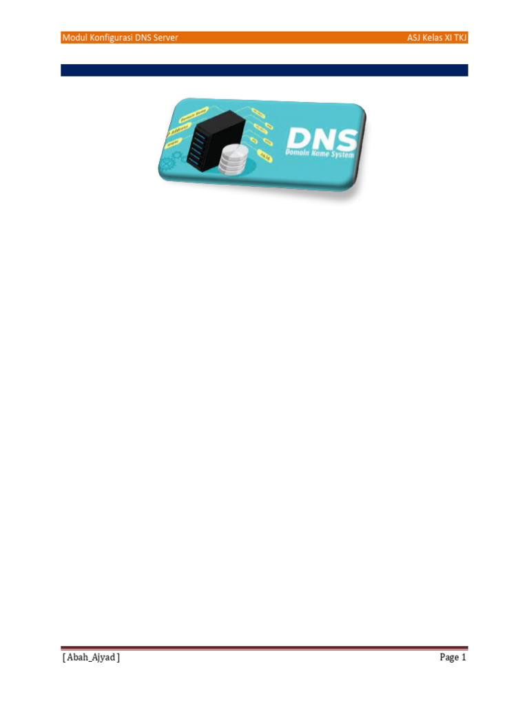 Konfigurasi DNS Server Debian 9 | PDF