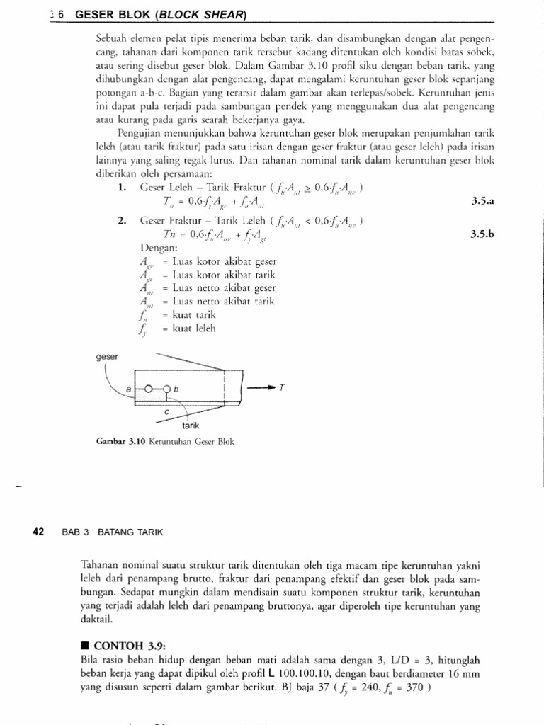 Materi dan Contoh Soal Geser Blok | PDF