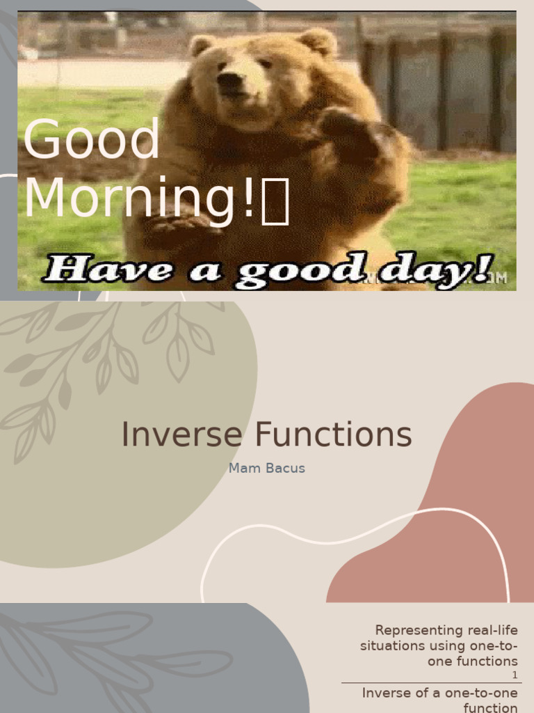 Q1 Week 4 Inverse Functions | PDF