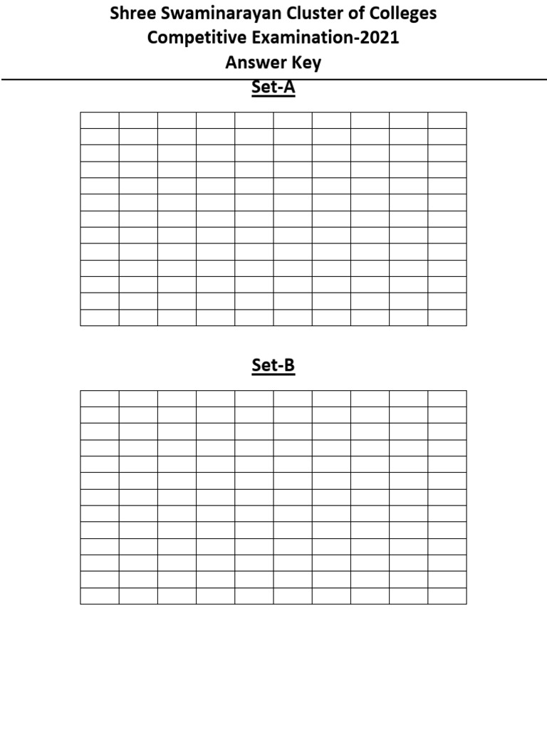 Answer Key - Comp - Exam | PDF