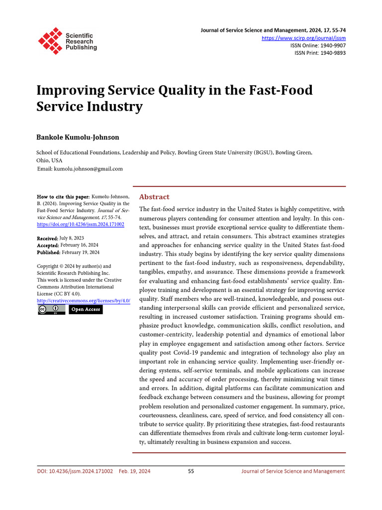 Food Service | PDF