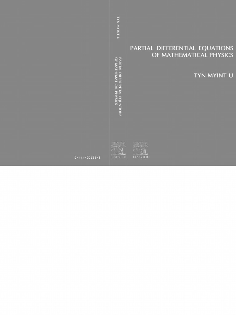 Partial Differential Equations of Mathematical Physics Elsevier Science 1973 | PDF