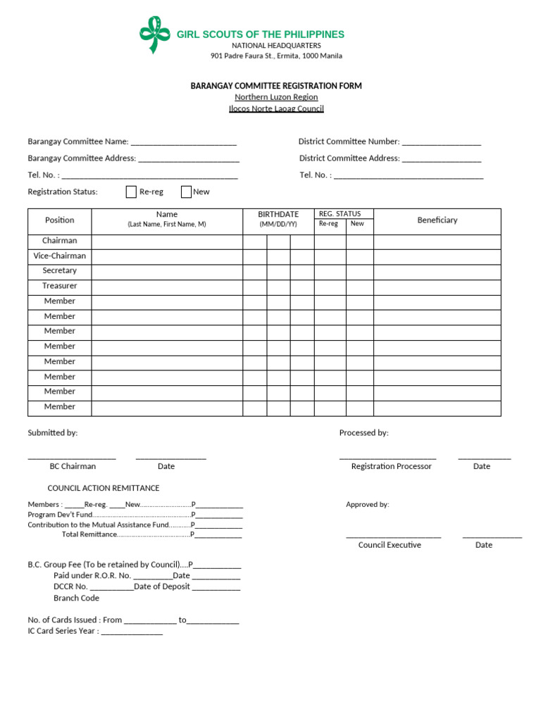 Barangay-Registration-Form | PDF