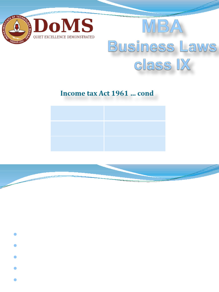 Class 8 Income Tax Act Part 2 | PDF