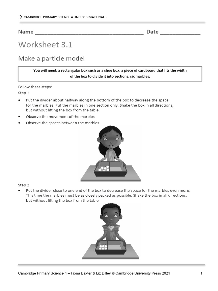 P Science 4 Worksheets Unit 3 | PDF