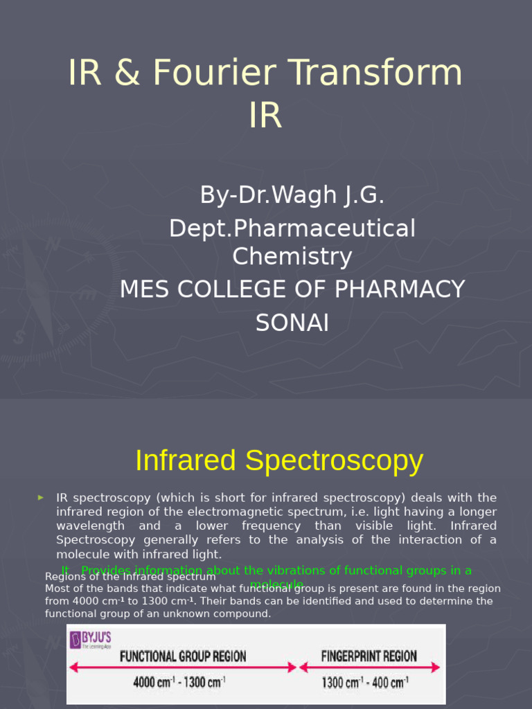 IR SPECTROSCOPY (1) Ir | PDF