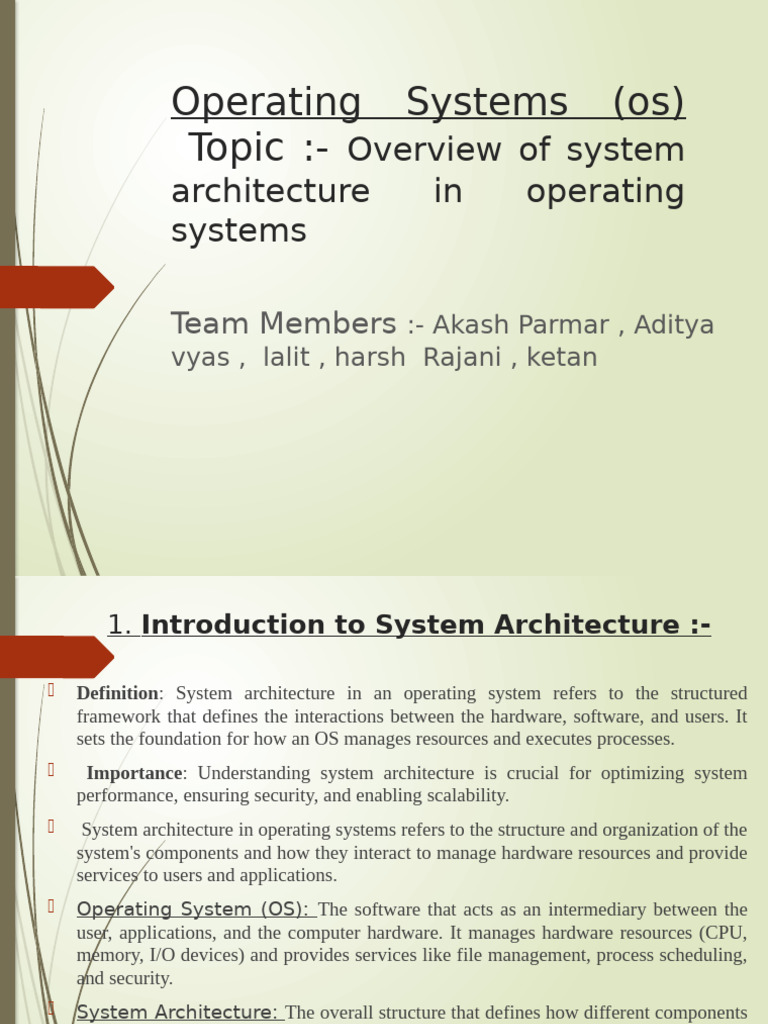 Operating Systems (Os) | PDF