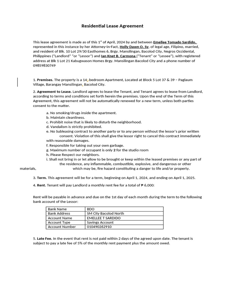 Ian Kent B. Carmona | PDF