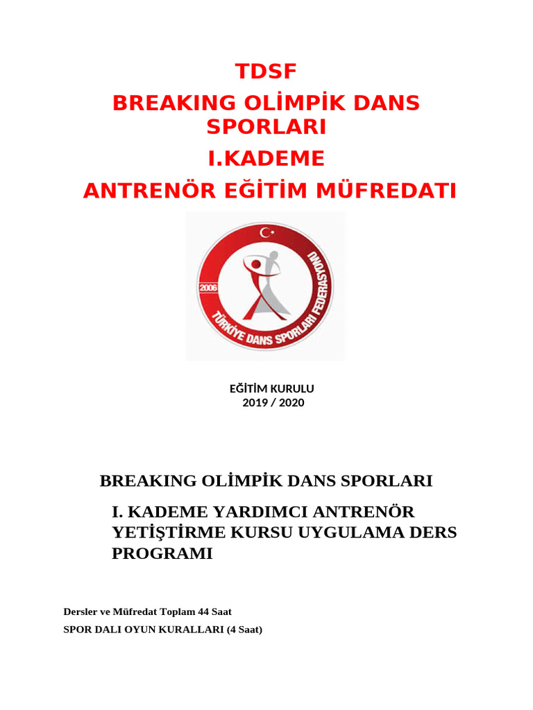 Breaking 1 Kademe Mufredat | PDF
