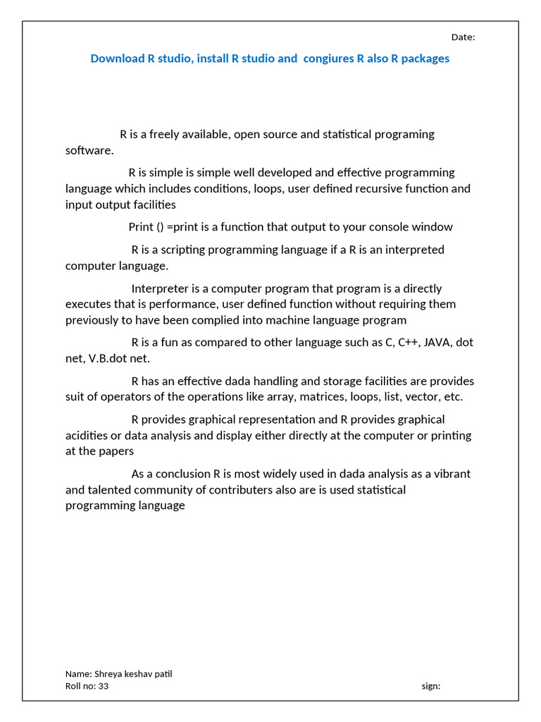 Practical No 1 | PDF | Computers