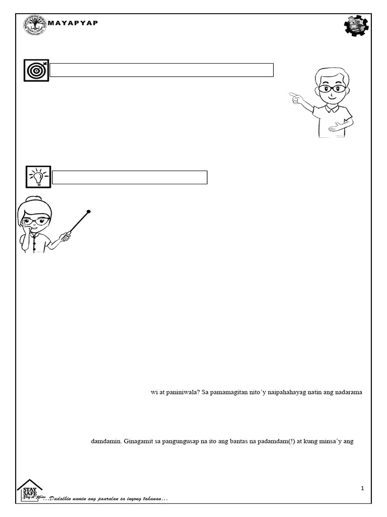 Fil. 10 Week 6 Q1 Tinig NG Ligaw Na Gansa 1 | PDF