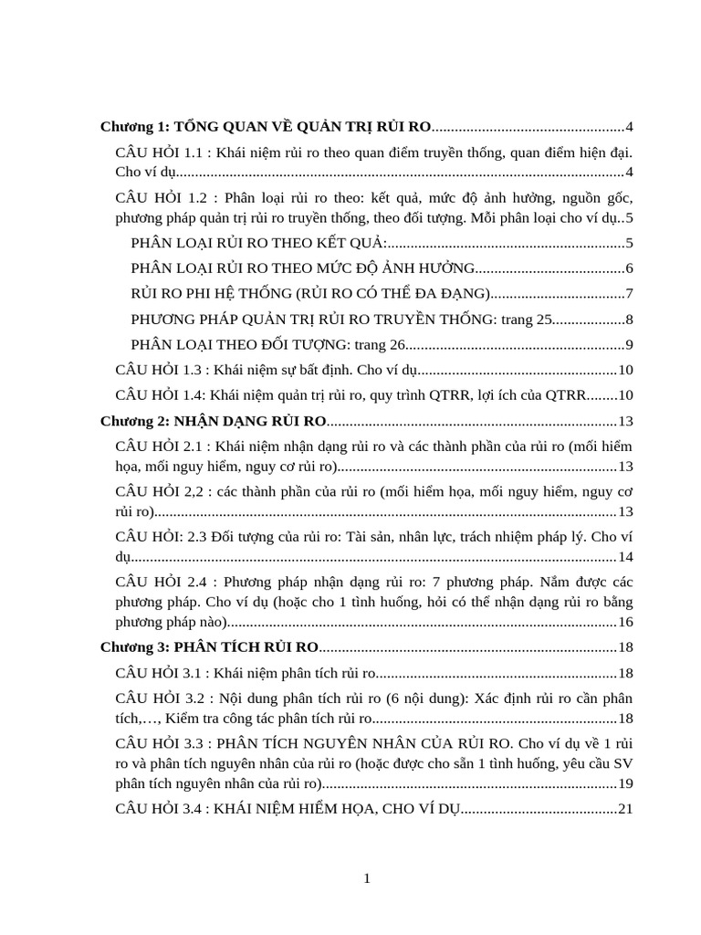ÔN TẬP QTRR MỚI 4-9 có mục lục | PDF