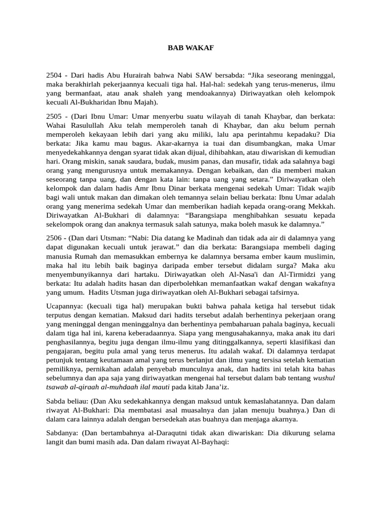 BAB WAKAF Shafa | PDF