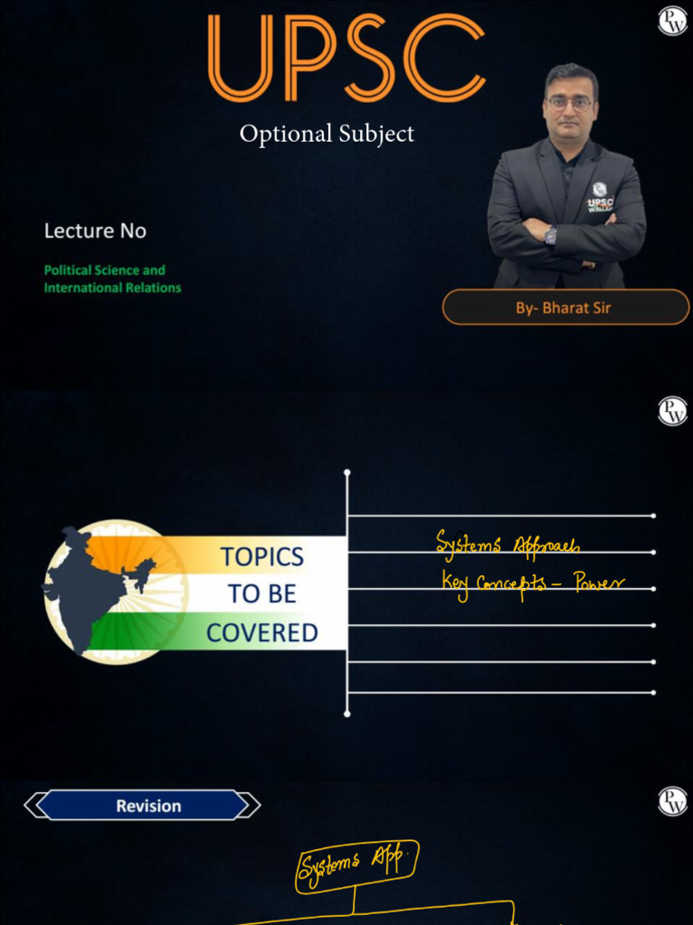 PSIR - Systems Approach Key Concepts in International Politics - Class ...