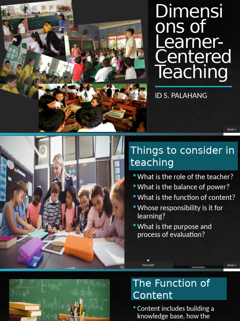 Dimensions of Learner Centered Teaching | PDF | Teachers | Learning