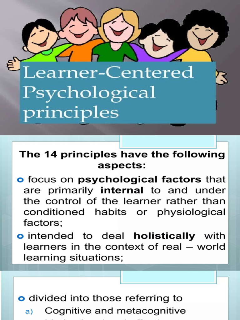 Learner Centered Psychological Principles | PDF