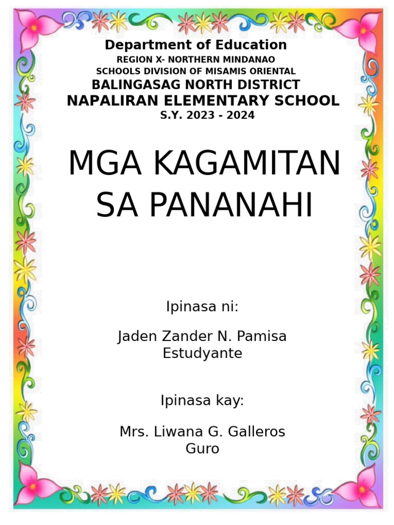 Kagamitan Sa Pananahi | PDF