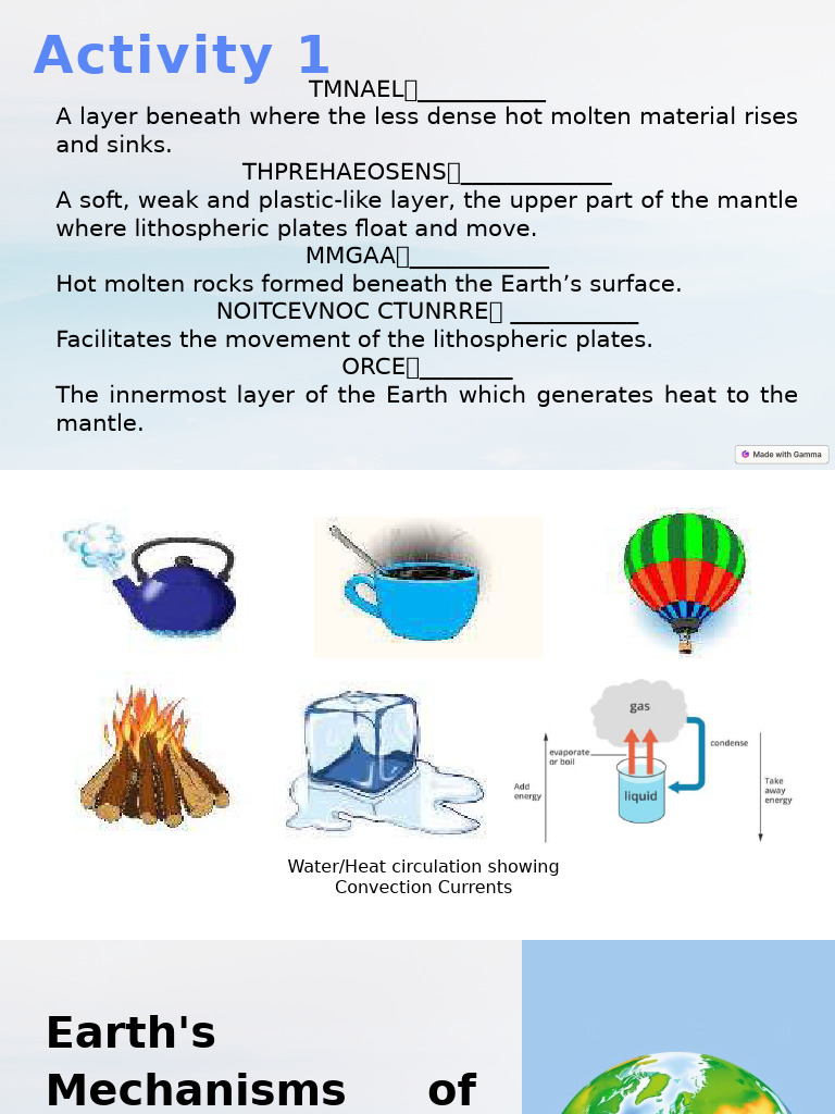 Earths Mechanisms of Plate Movement | PDF | Plate Tectonics | Science ...