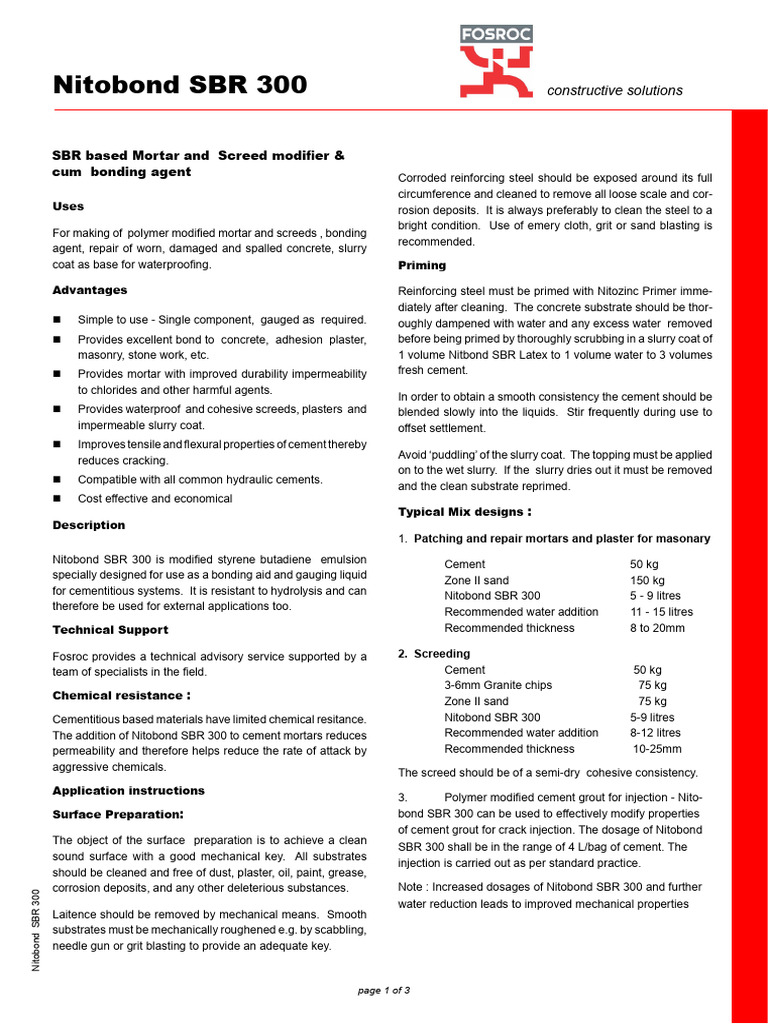 fosroc-nitobond-sbr-300 | PDF