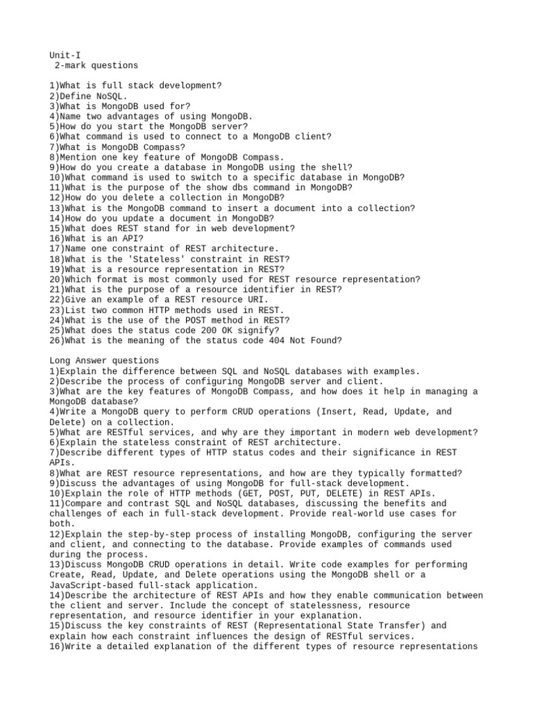 EAD Question Bank | PDF