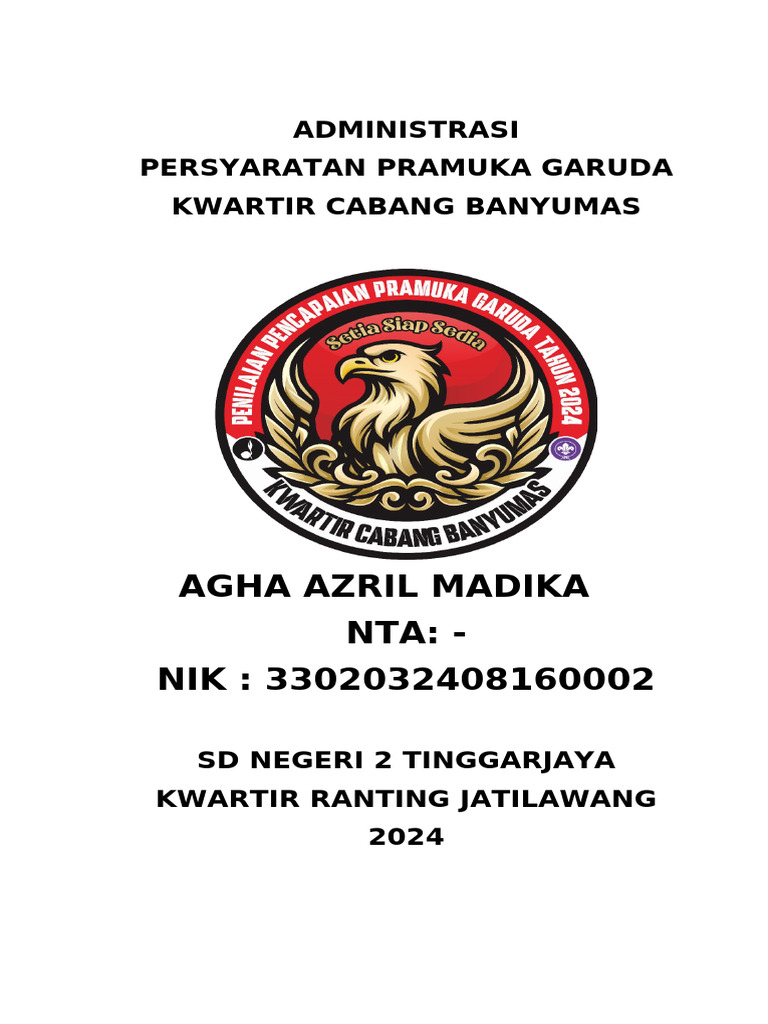 Cover Administrasi | PDF