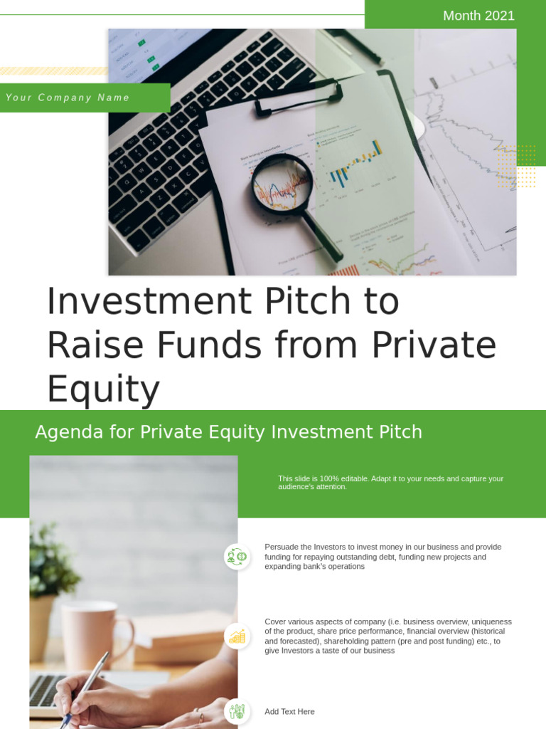 Investment Pitch To Raise Funds From Private Equity Powerpoint ...