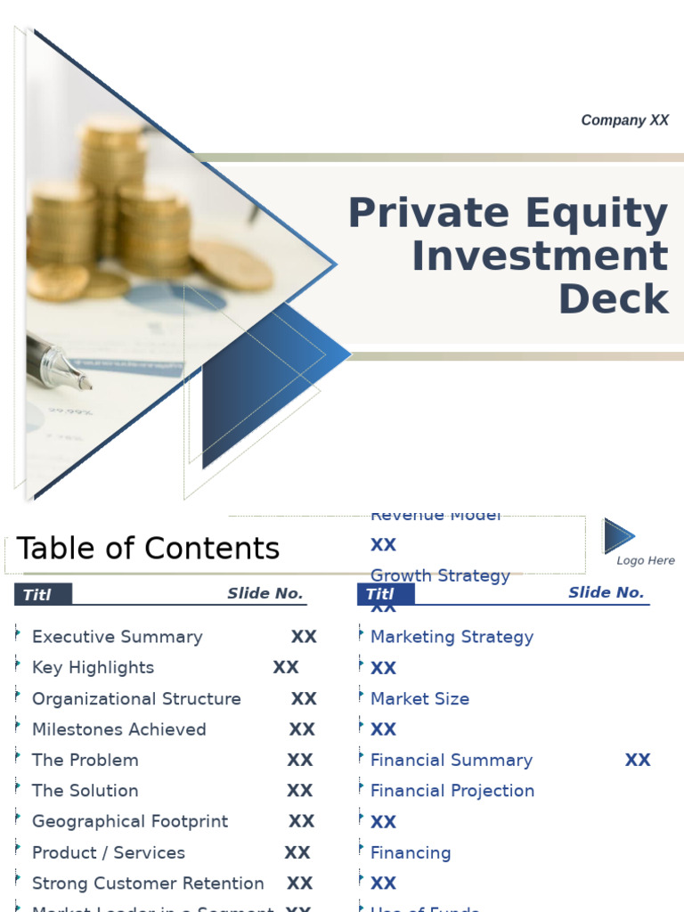 Private Equity Investment Deck Powerpoint Presentation Slides | PDF