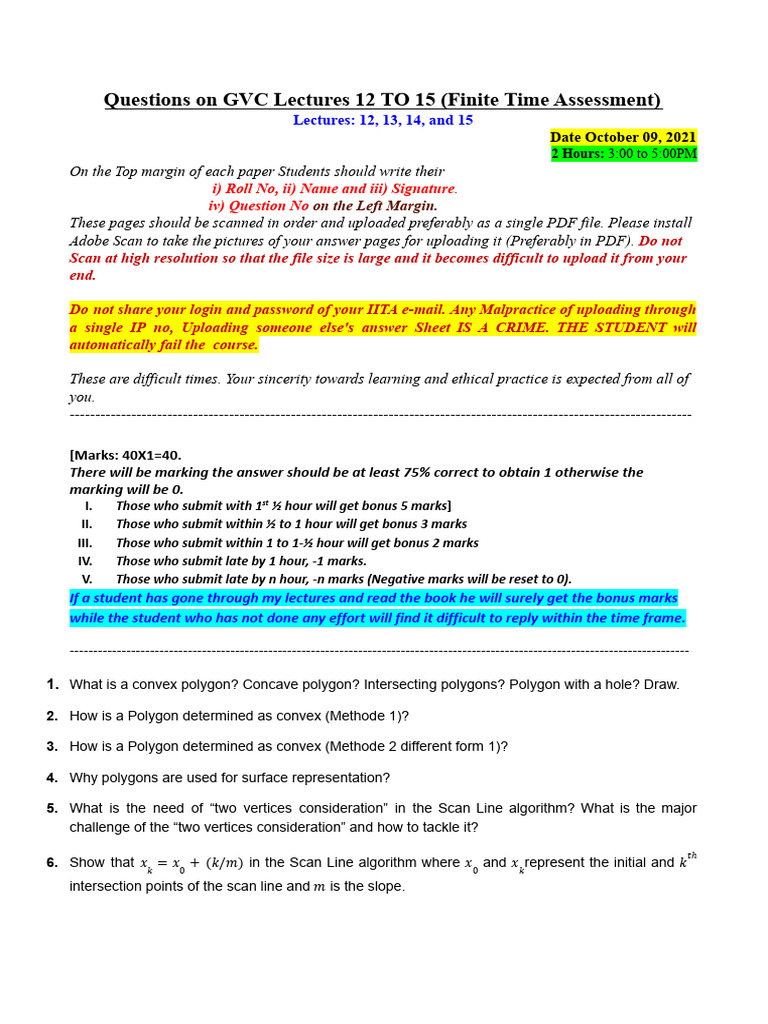 2021 c2 Short 2 | PDF | Computer Graphics | Computers