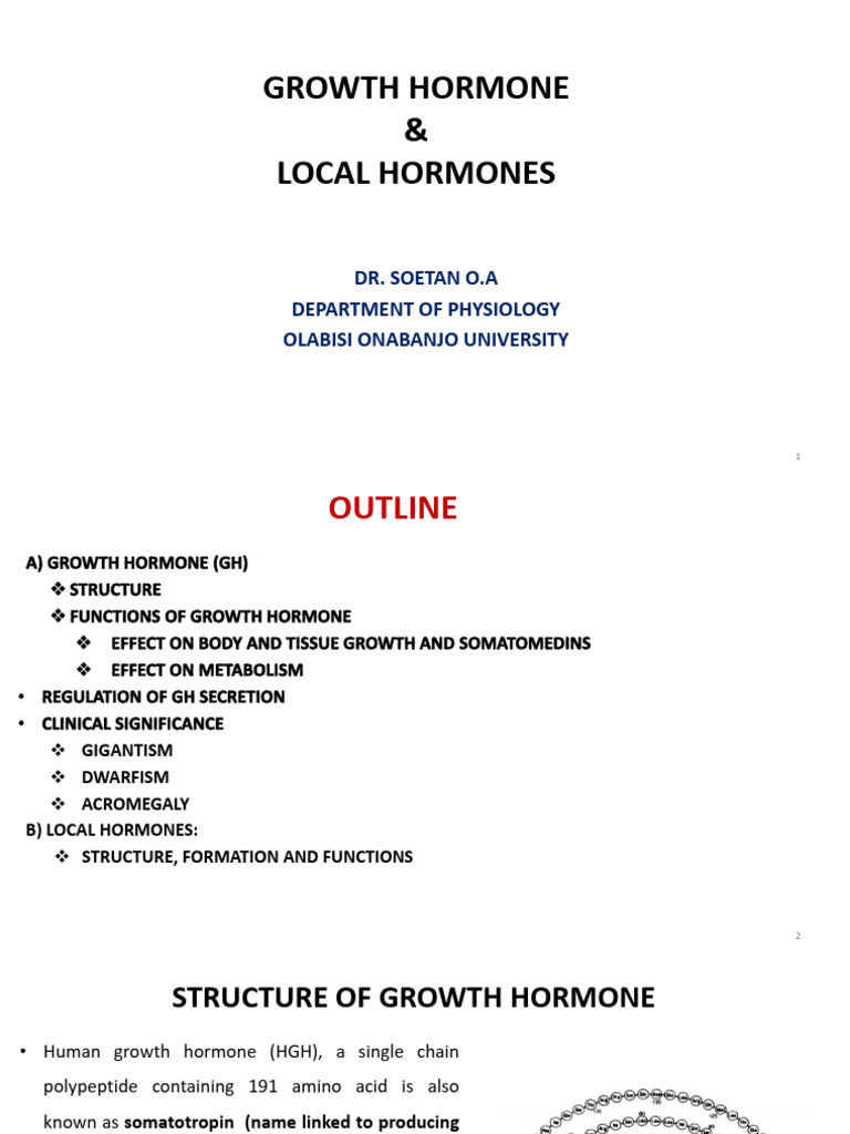 Growth and Local Hormone | PDF