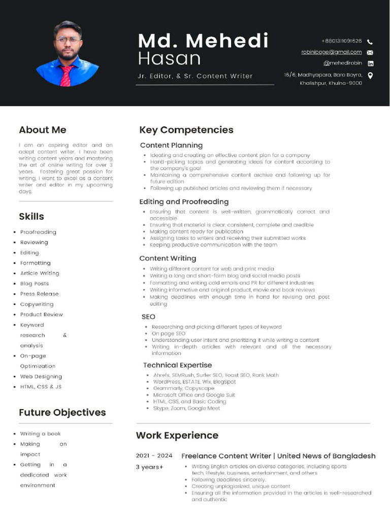 CV of Mehedi Robin - Compressed | PDF