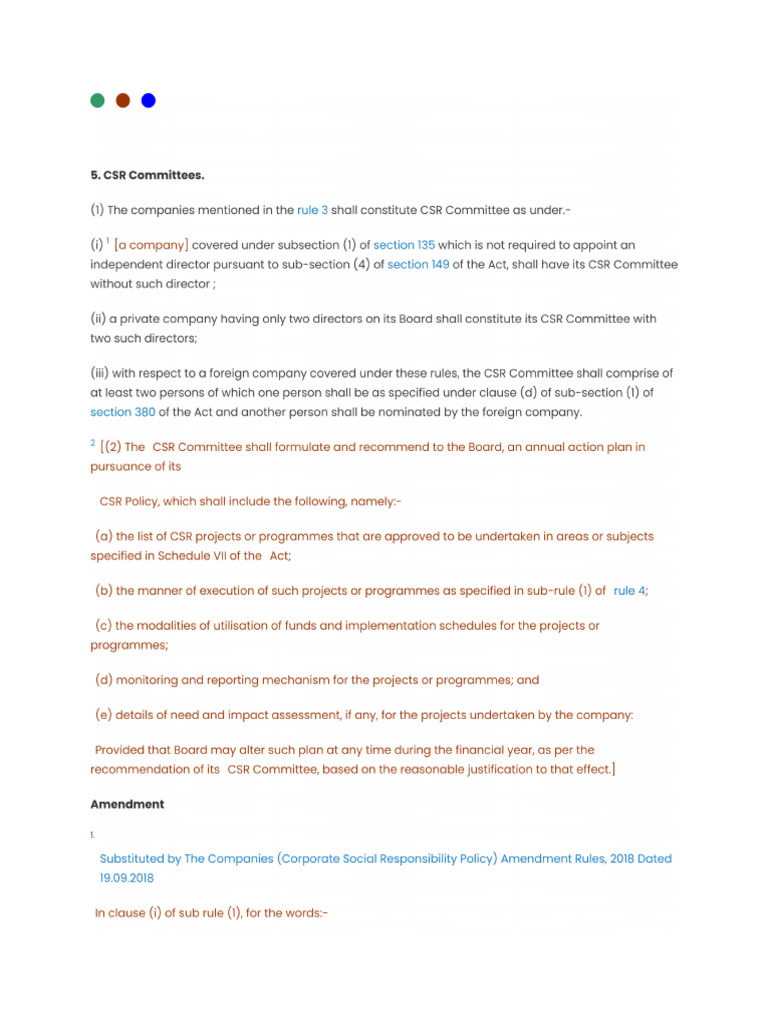 5. CSR Committees | PDF