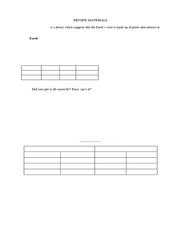 Review Materials | PDF