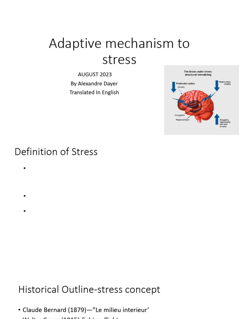 Understanding Stress: Mechanisms and Responses | PDF | Stress (Biology ...