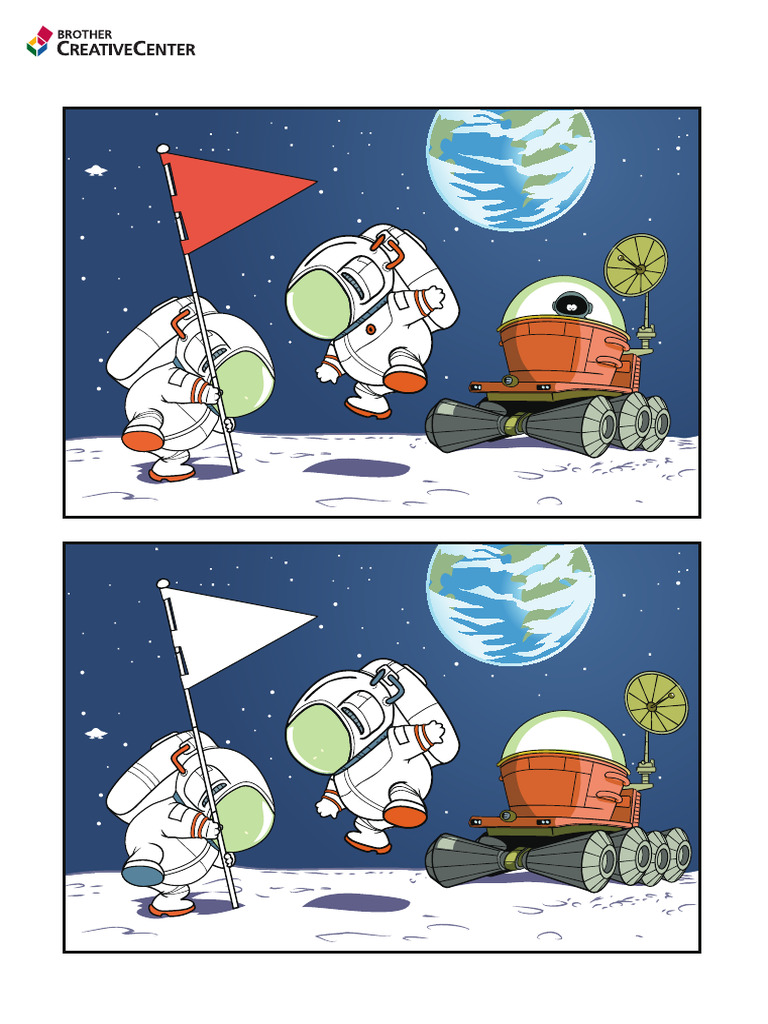 Spot Difference Space 1 En Pdf