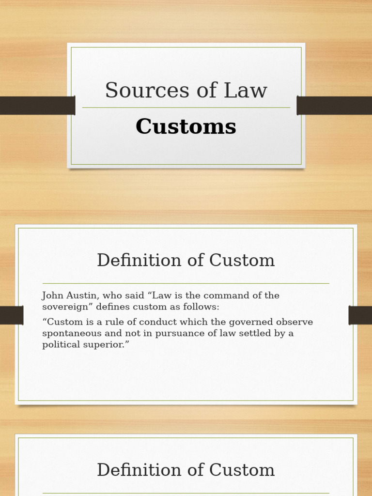 Sources of Law | PDF