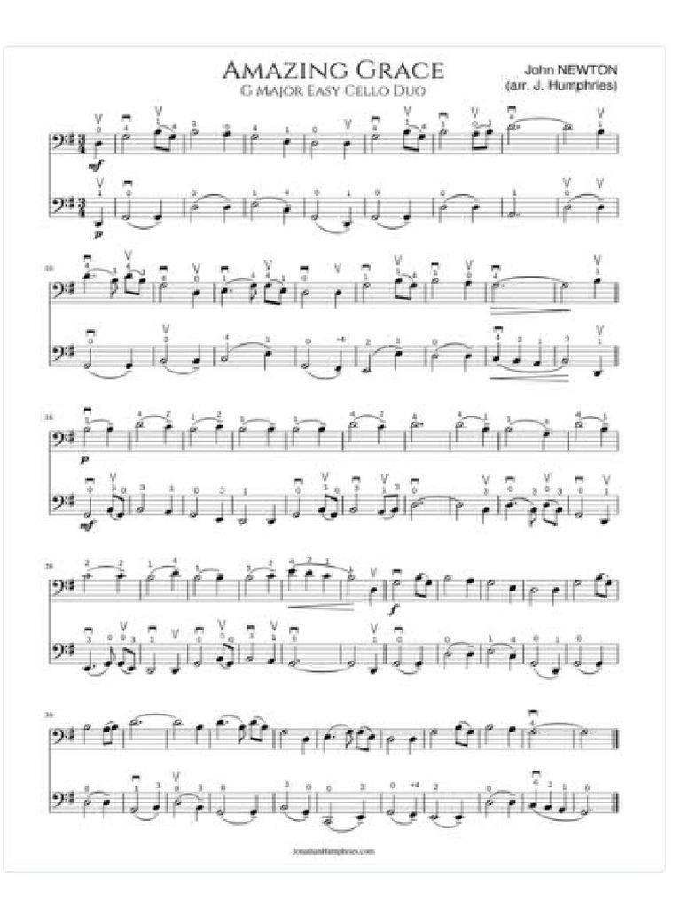 amazing grace solo and duet versie | PDF