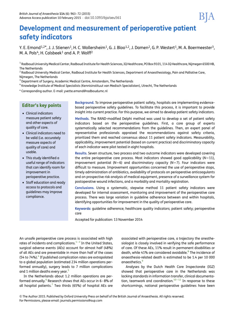 9 9 Emond Et Al (2015) Wolff, Development and Measurement of ...