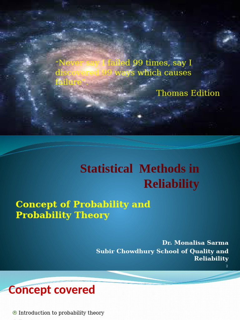 SMR 2 Probability Theory I | PDF