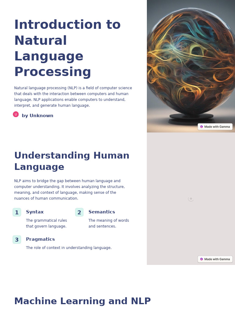 Introduction To Natural Language Processing | PDF